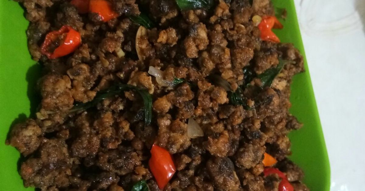 Resep Oseng Oncom Kemangi Pedas Manis oleh Purnama Bunda Al & El - Cookpad