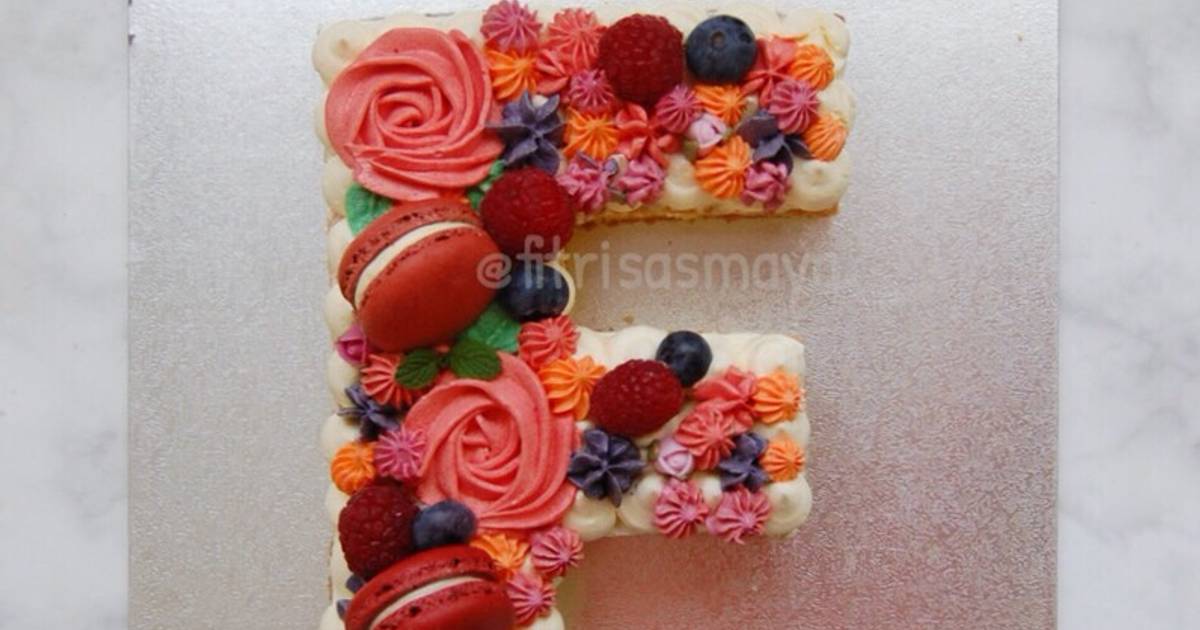Resep Letter Cake oleh Fitri Sasmaya - Cookpad