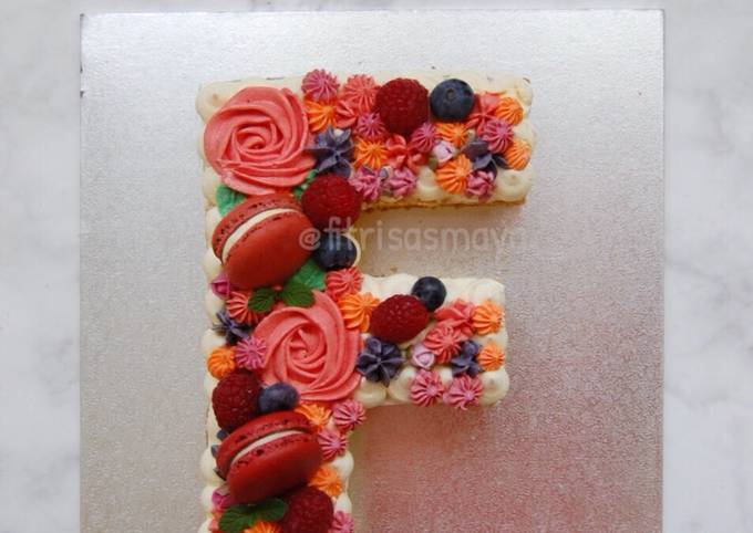 Resep Letter Cake oleh Fitri Sasmaya - Cookpad