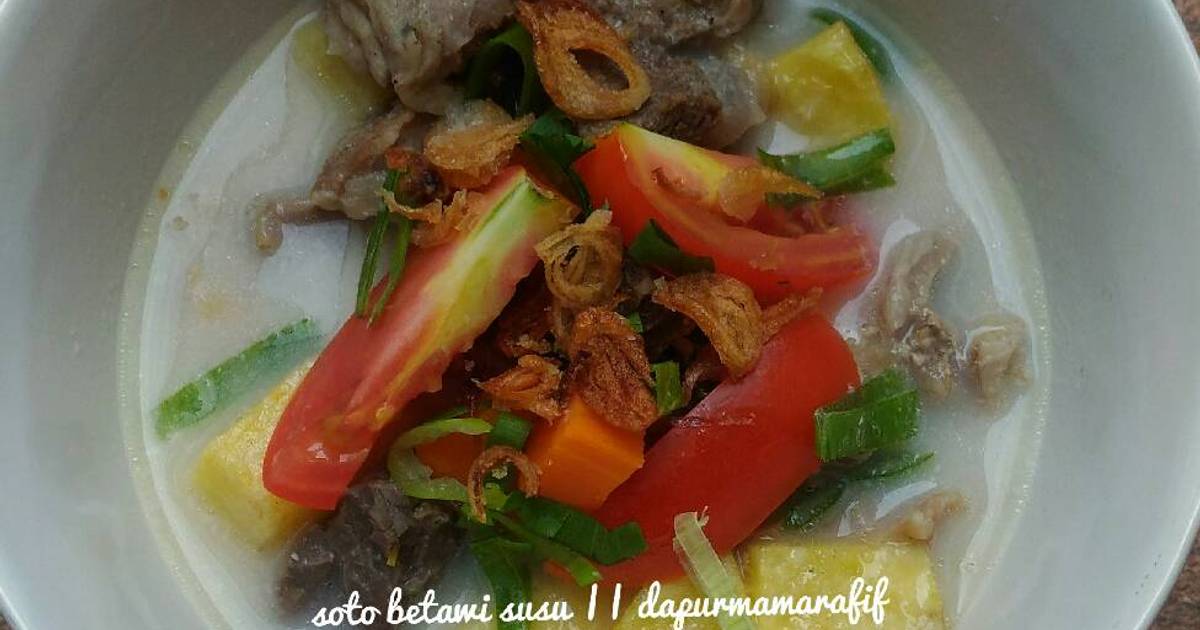 Resep Soto betawi susu oleh Yuyun S - Cookpad