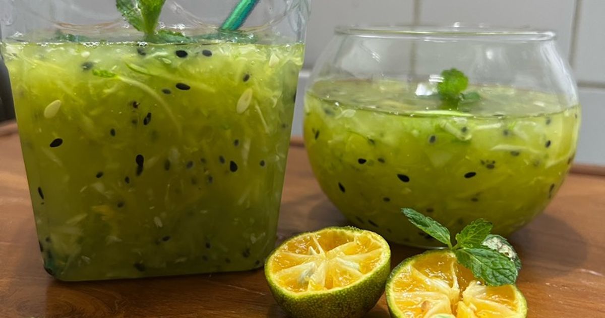 Resep es melon botol rumahan enak dan mudah - Cookpad