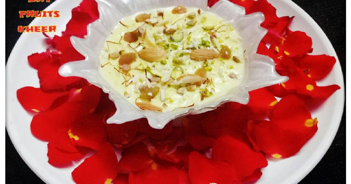 Rice Kesar Dry Fruits Kheer Recipe by Mohini Gupta - Cookpad