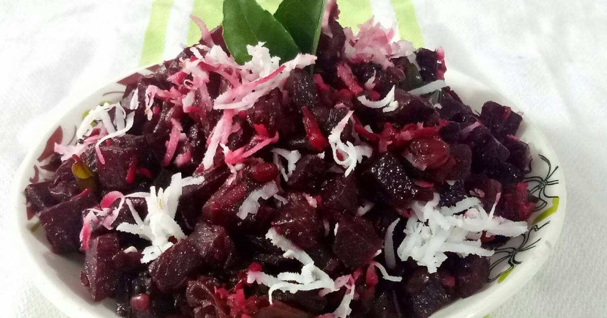 Beetroot Poriyal Recipe by Preeti Nanda - Cookpad