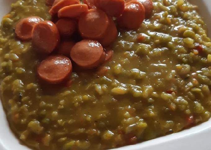 Guiso de arvejas secas Receta de Miriam Carolina- Cookpad