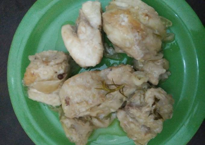 Pollo de mar en escabeche blanco Receta de Myriam- Cookpad