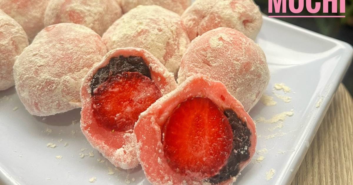 Resep Daifuku Mochi (Mochi Strawberry) oleh Icha Khairunnisa - Cookpad