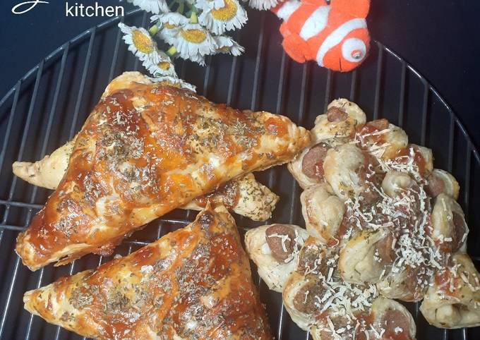 Resep Tuna & Sosis Puff Simple oleh Gania_Kitchen - Cookpad