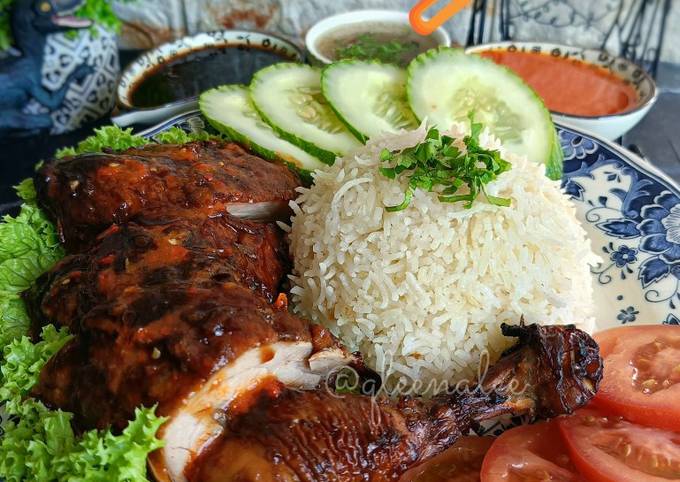 Resipi Roasted Chiken Rice (Nasi Ayam Bakar) oleh Q'leenalee's Kitchen - Cookpad