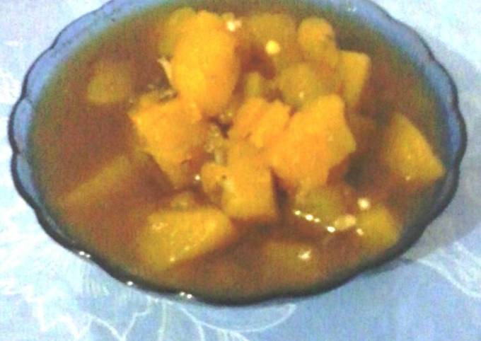 Resep labu kuning masak kuah oleh sisca - Cookpad