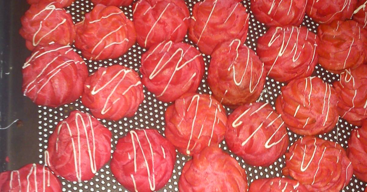 Resep Red Velvet Choux oleh Remie Mayang Sari Karna - Cookpad