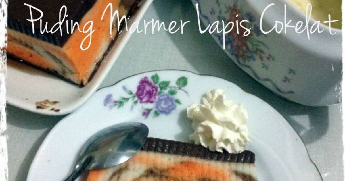 Resep Puding Marmer Lapis Cokelat oleh Dwita Miranti - Cookpad