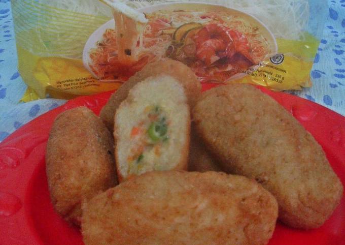 Resep Kroket Bihun Jagung Isi Ragut oleh Enni Faizah - Cookpad