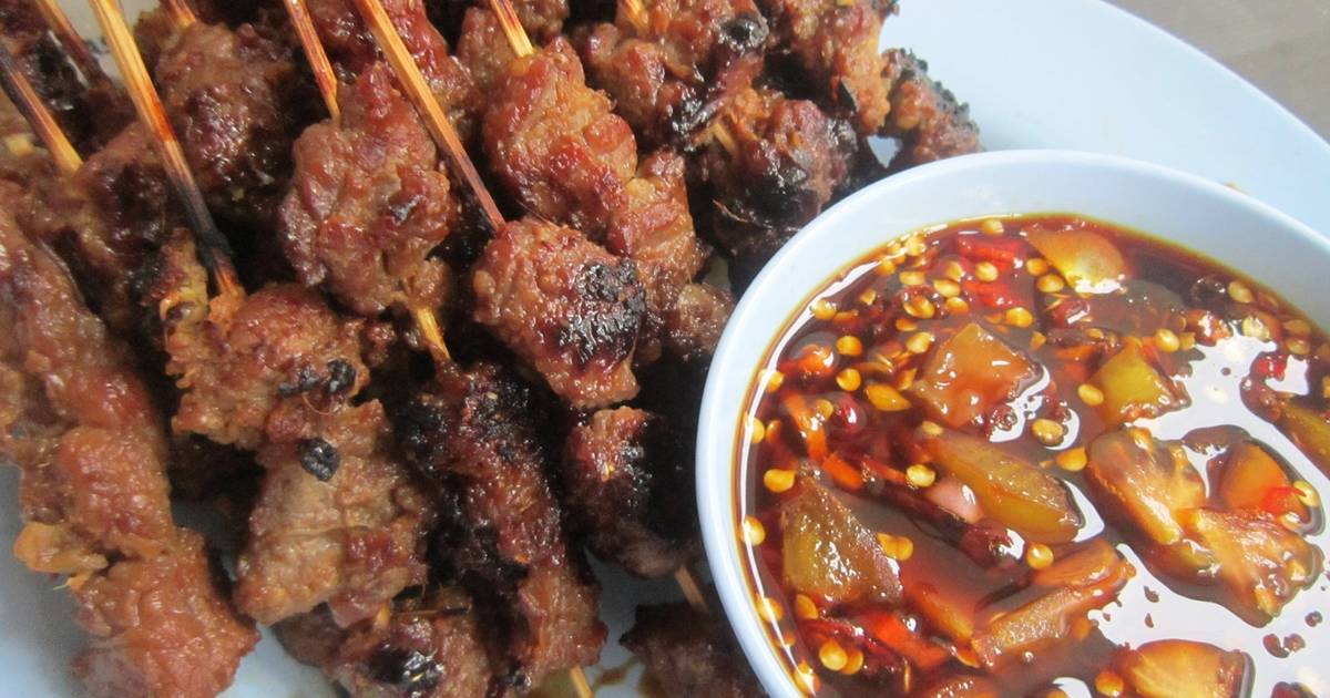 Resep Sate Sapi Sambal Kecap oleh Diwyacitta Dirottsaha - Cookpad