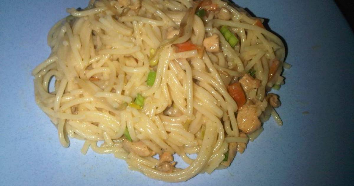 4 resep spaghetti ayam sayur enak dan mudah - Cookpad