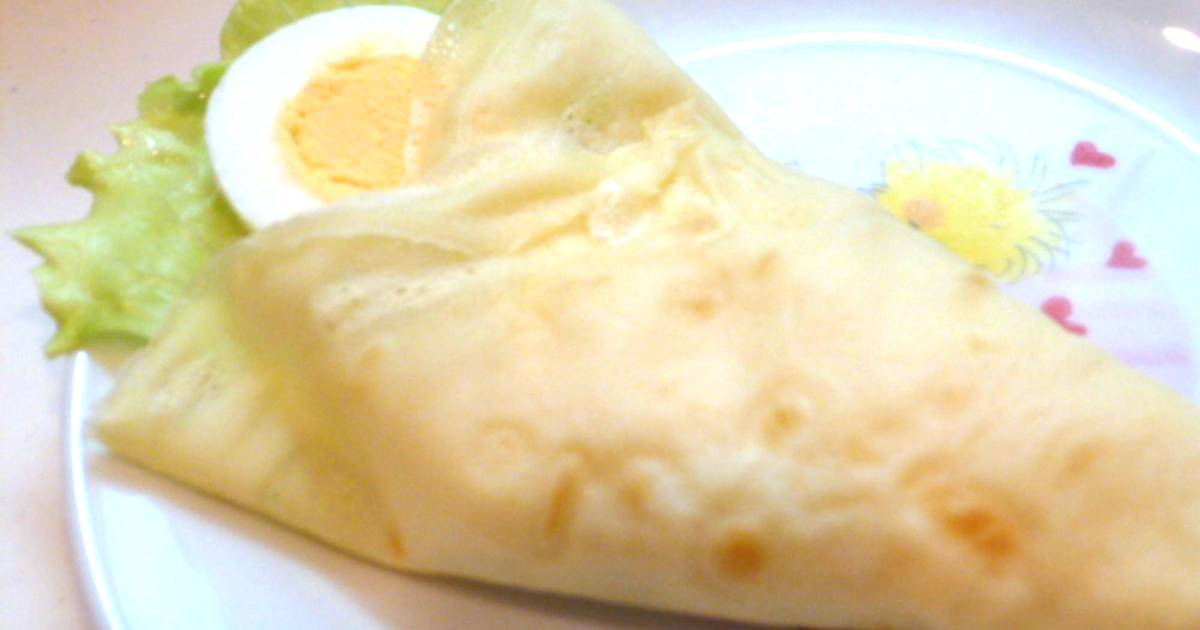 Resep Crepe Tuna Mayo toping Telur untuk Sarapan Pagi oleh Akari Papa ...
