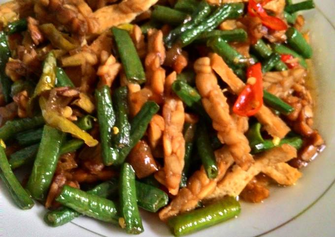 Resep Oseng-oseng Kacang panjang Campur Tempe oleh Dina Nurdiani Hrp ...