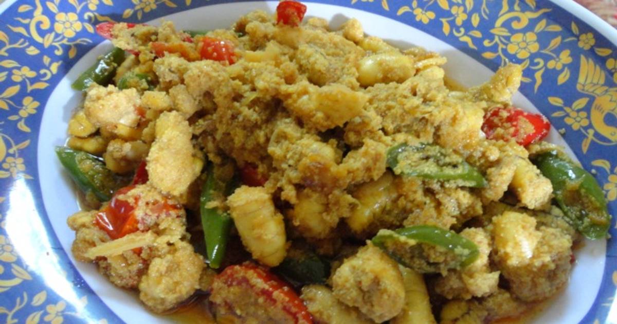 Resep Tumis Jeroan plus Telor Ikan Haruan (Parutan Iwak Haruan) oleh ...