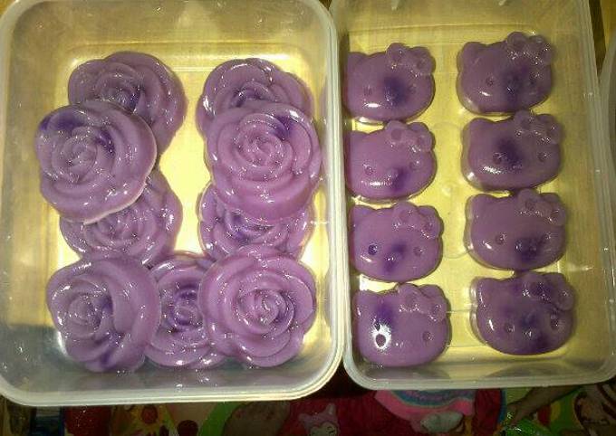 Resep pudding talas ungu oleh Vinaa_MinnieKitty - Cookpad