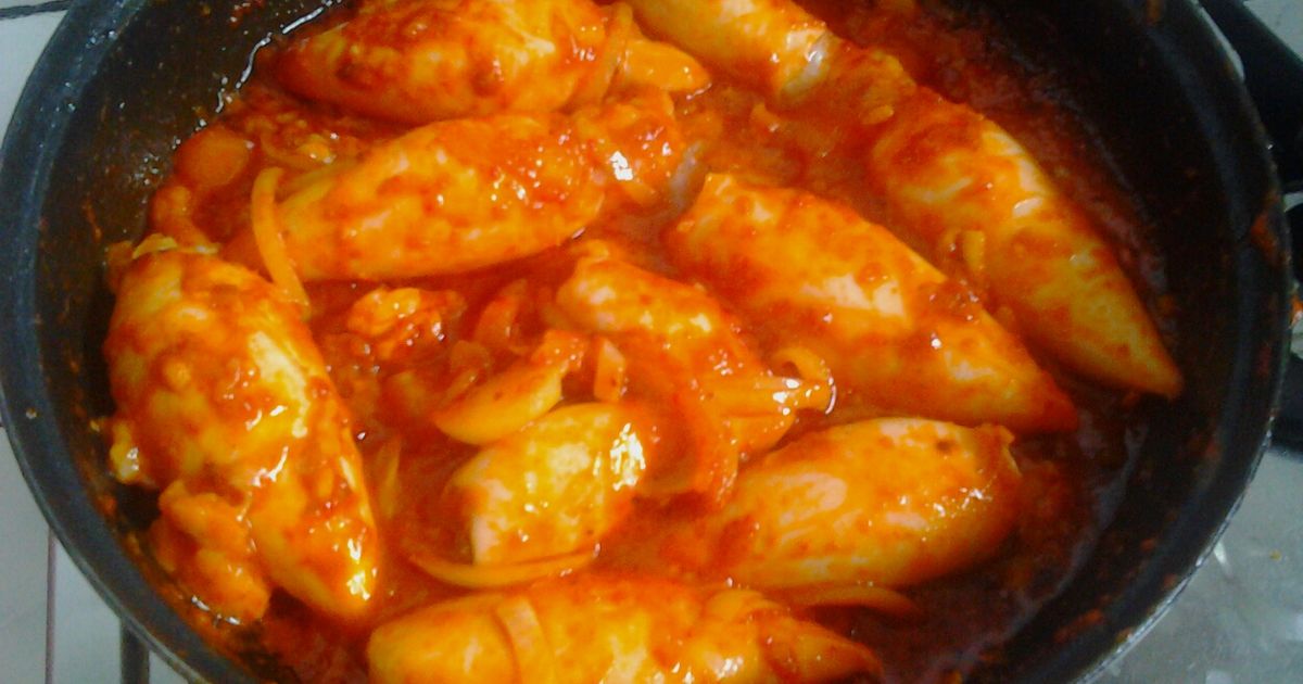 Resep Sotong Masak Asam Bawang Bombay oleh Ricka Erlyani - Cookpad