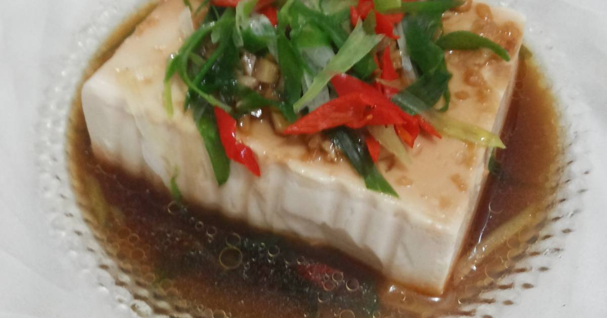 Resep steam silken tofu ( tim tahu sutera ) oleh Yohana Febrita - Cookpad