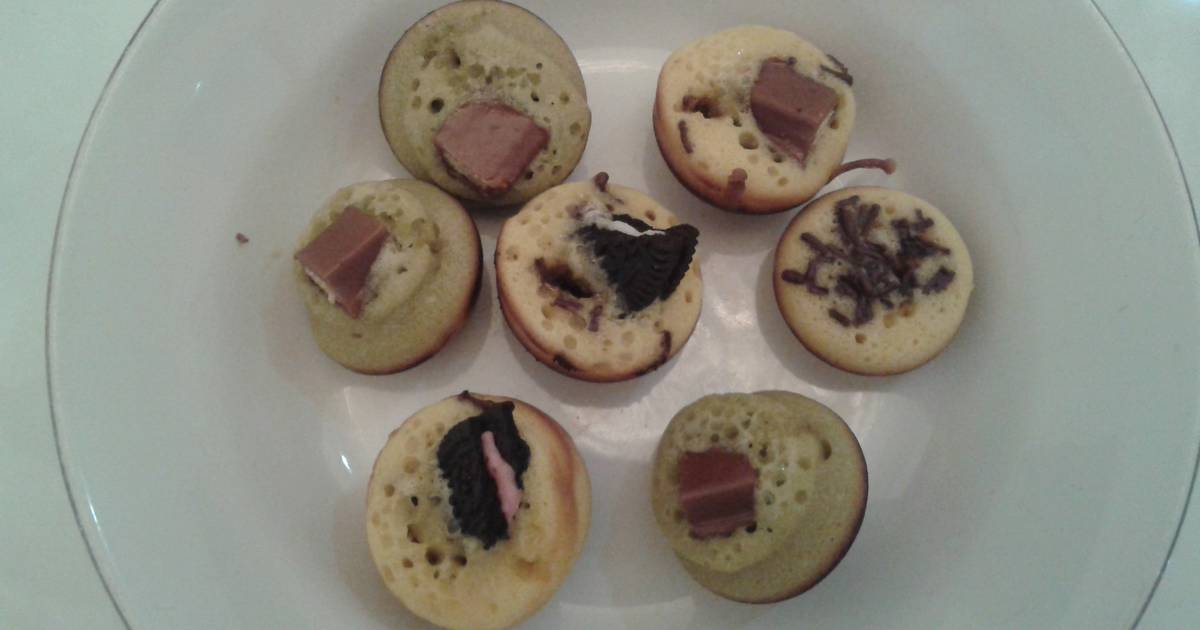 Resep kue cubit original & greentea oleh Disa Nurdania - Cookpad