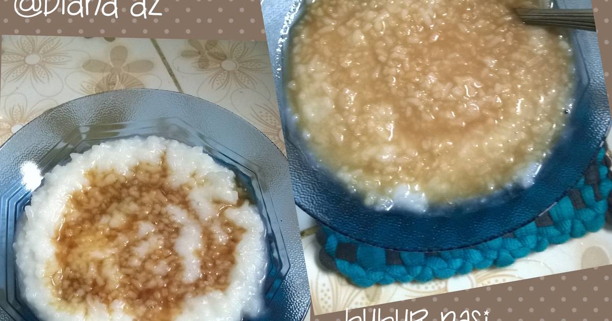 Resep Bubur Nasi Kuah Gula Merah oleh diana az - Cookpad