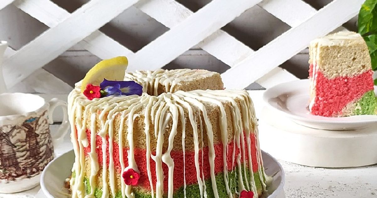 Resep Marble Chiffon Cake (Tepung Talas) oleh Saomi Mayhai - Cookpad