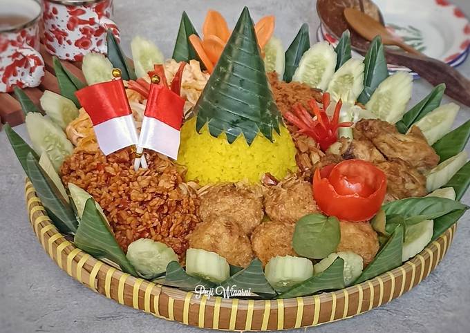 Resep Tumpeng nasi kuning oleh Puji Winarni - Cookpad