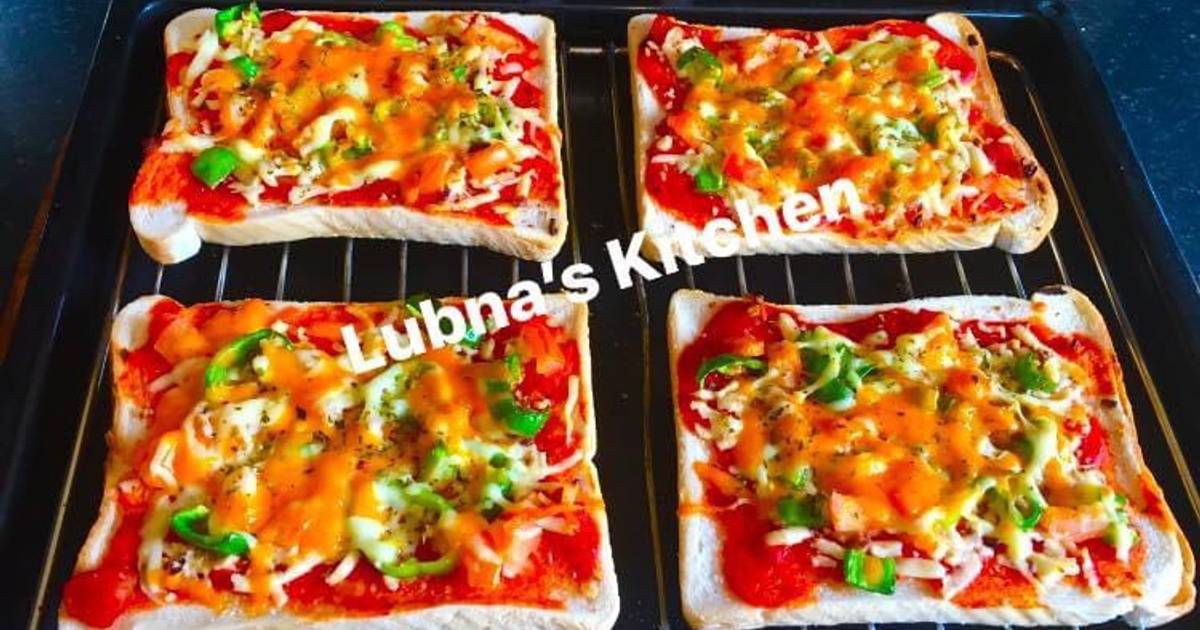 BREAD Pizza: Recipe by Lubna’s Kitchen - Cookpad