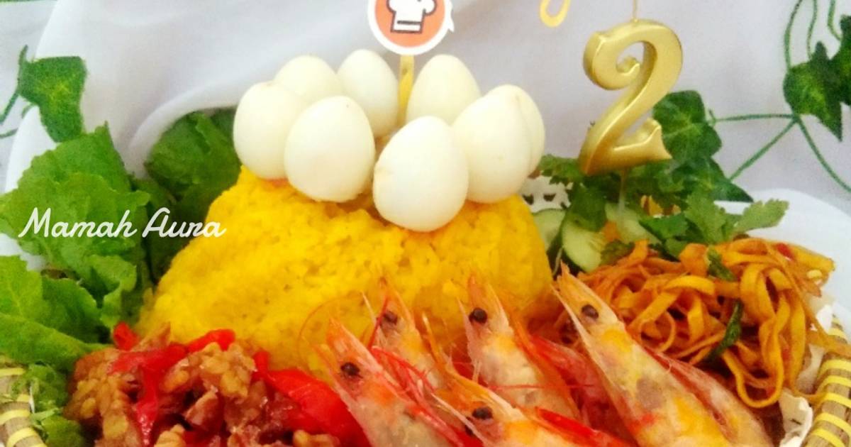 Resep Mini Tumpeng Nasi Kuning (2nd Anniversary Cookpad Pontianak) oleh ...
