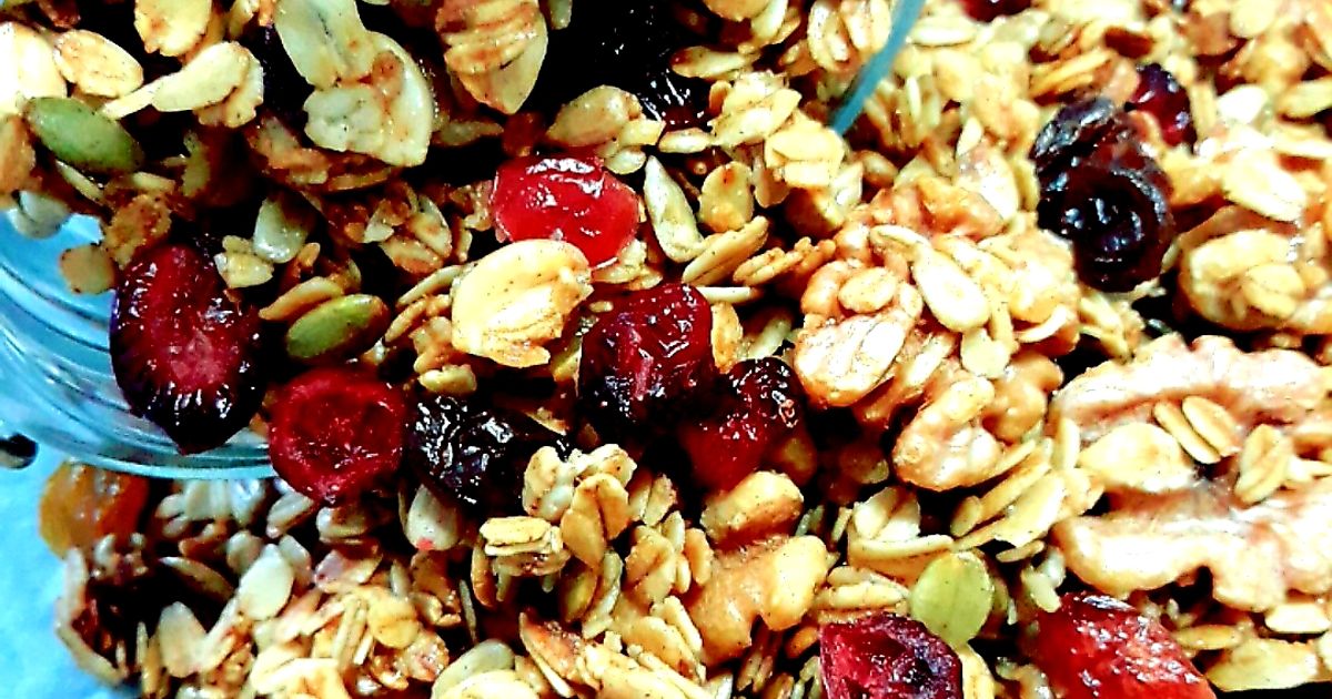 สูตร กราโนล่า (สูตรอร่อย) Granola โดย Bambi Cooking - Cookpad