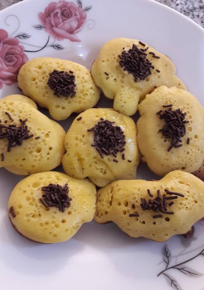 Resep Kue Cubit Jadul ala abang2 No mixer (takaran sendok) oleh Audrey's Mom😘 - Cookpad