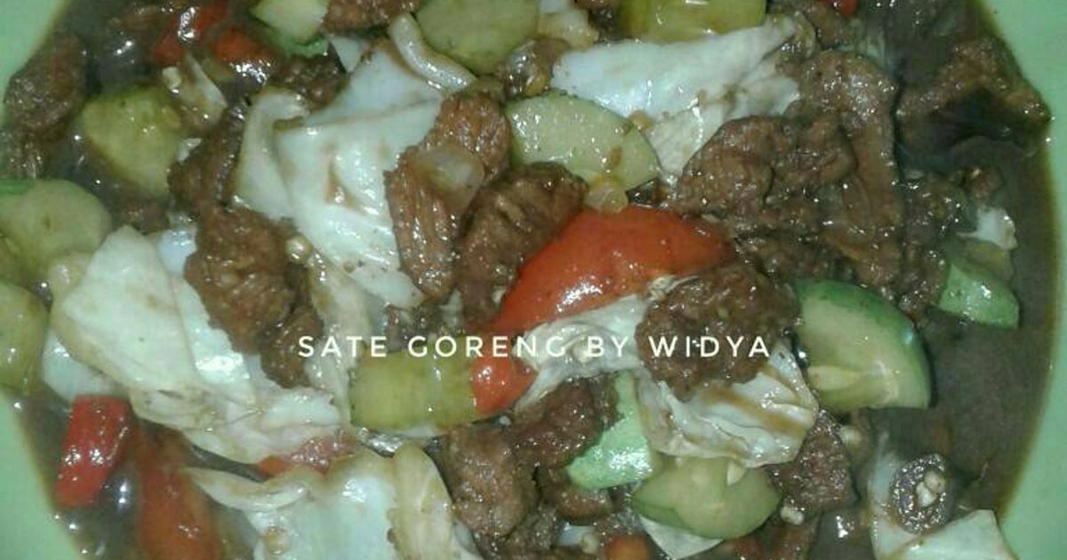 Resep Sate Goreng Daging Sapi oleh Fakhri's mama (widya) - Cookpad