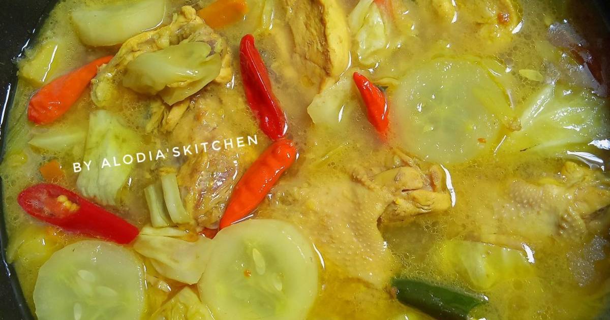 Resep Gangan Asam Sayap & Balungan Ayam oleh Vey Alodia's Kitchen - Cookpad