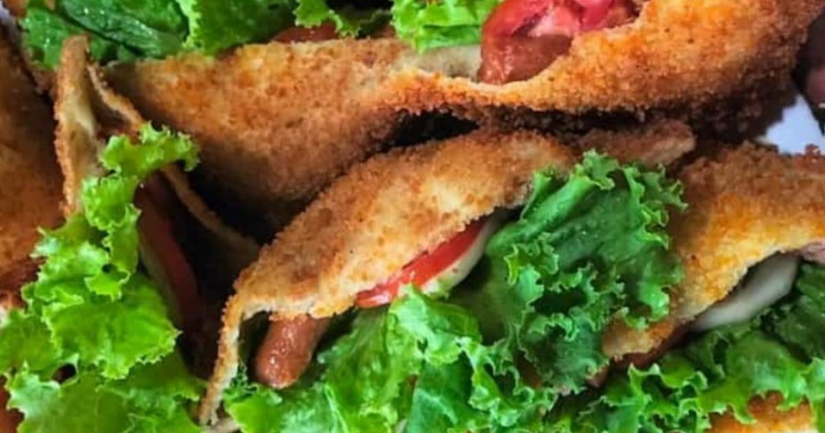 Resep 77. Sandwich roti tawar tepung panir oleh NiamNiam - Cookpad