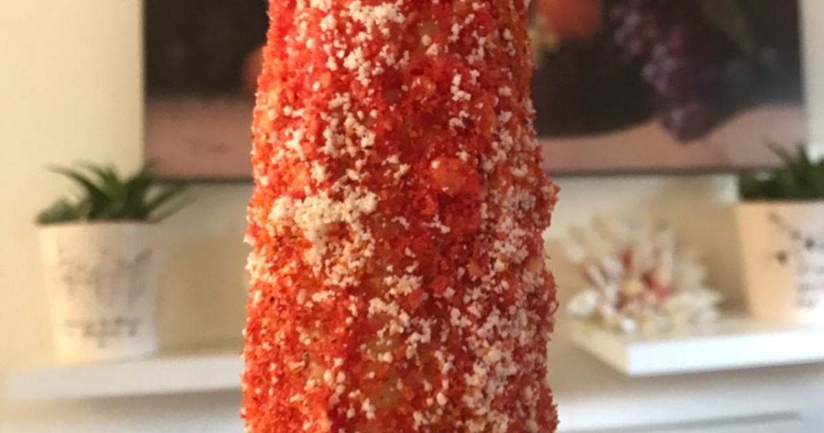 Elotes Con Flaming Hot Cheetos Receta de Lupitha kaulitz