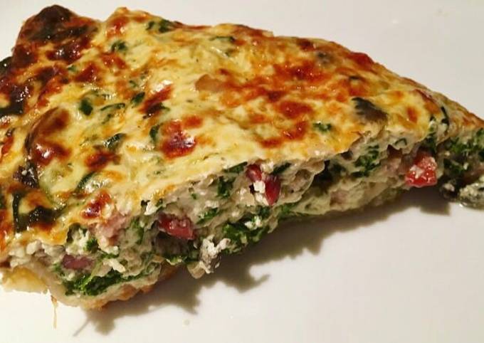 Quiche De Espinacas Y Champiñones Receta De Nessy Al Cookpad