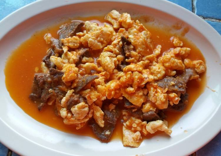 Machaca con huevo Receta de Astrid - Cookpad