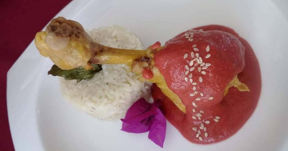 Pollo en Mole Rosa Receta de Chef Josgar Juárez 🇲🇽- Cookpad