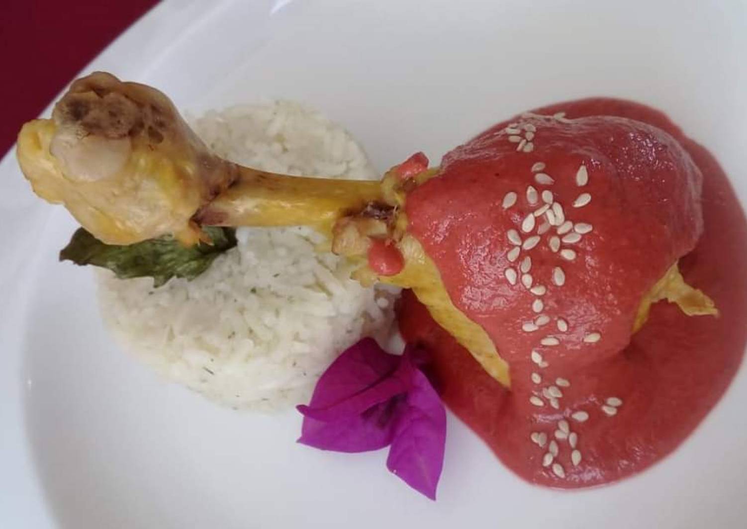 Pollo en Mole Rosa Receta de Chef Josgar Juárez 🇲🇽- Cookpad