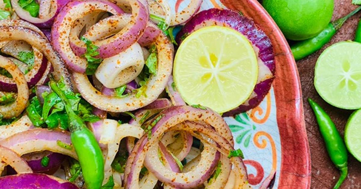 Chilli Onion Rings| Laccha Onion Recipe by MrsRiasat Ali - Cookpad