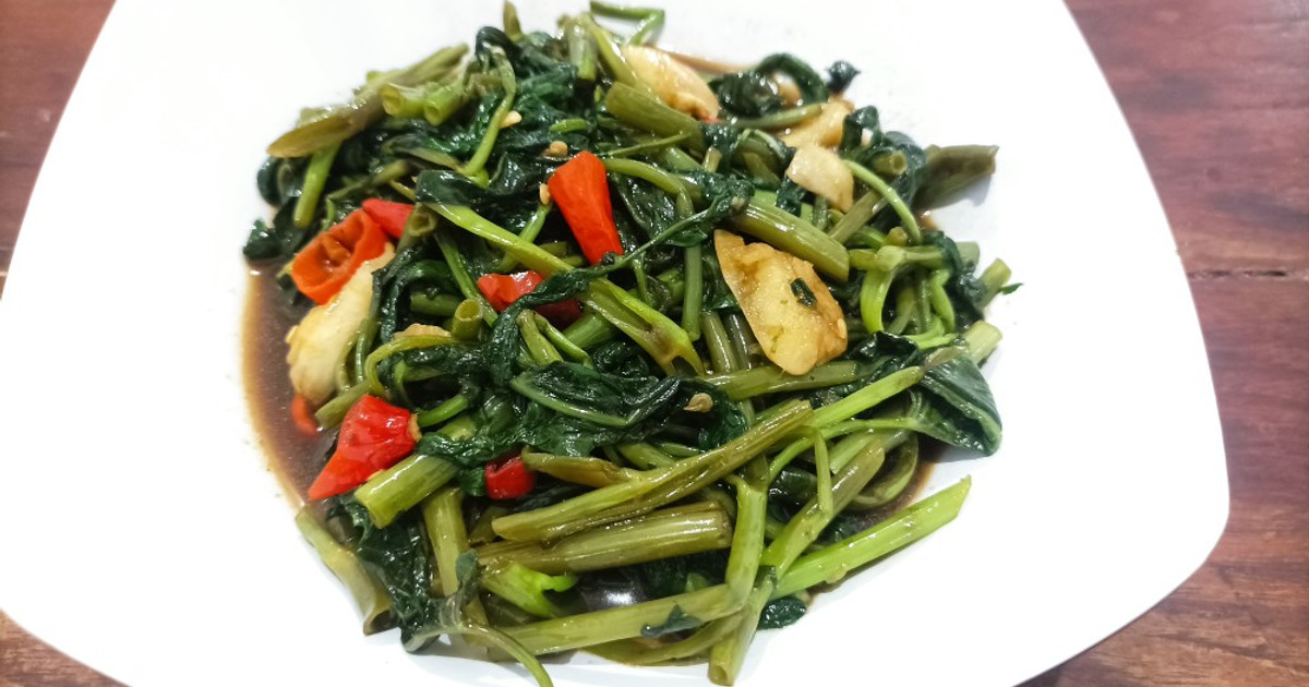 Resep Cah Kangkung Kecap Manis oleh Ulla - Cookpad