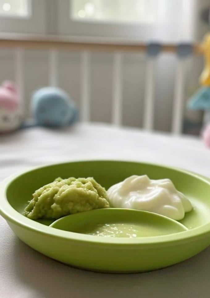 Puré cremoso de palta y yogur para bebés Receta de Dalia Azul- Cookpad