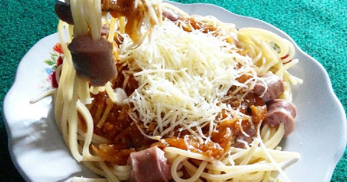 Resep Spaghetti Sosis Tusuk oleh Kiky - Cookpad