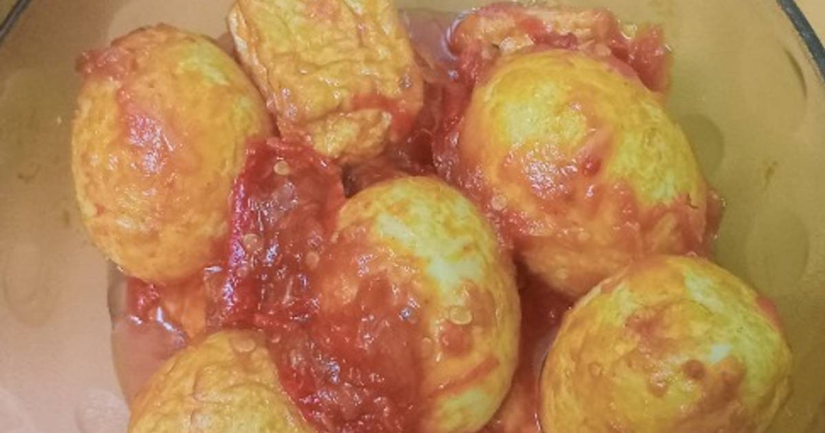 Resep Telur tahu balado oleh Chendy Febrya - Cookpad