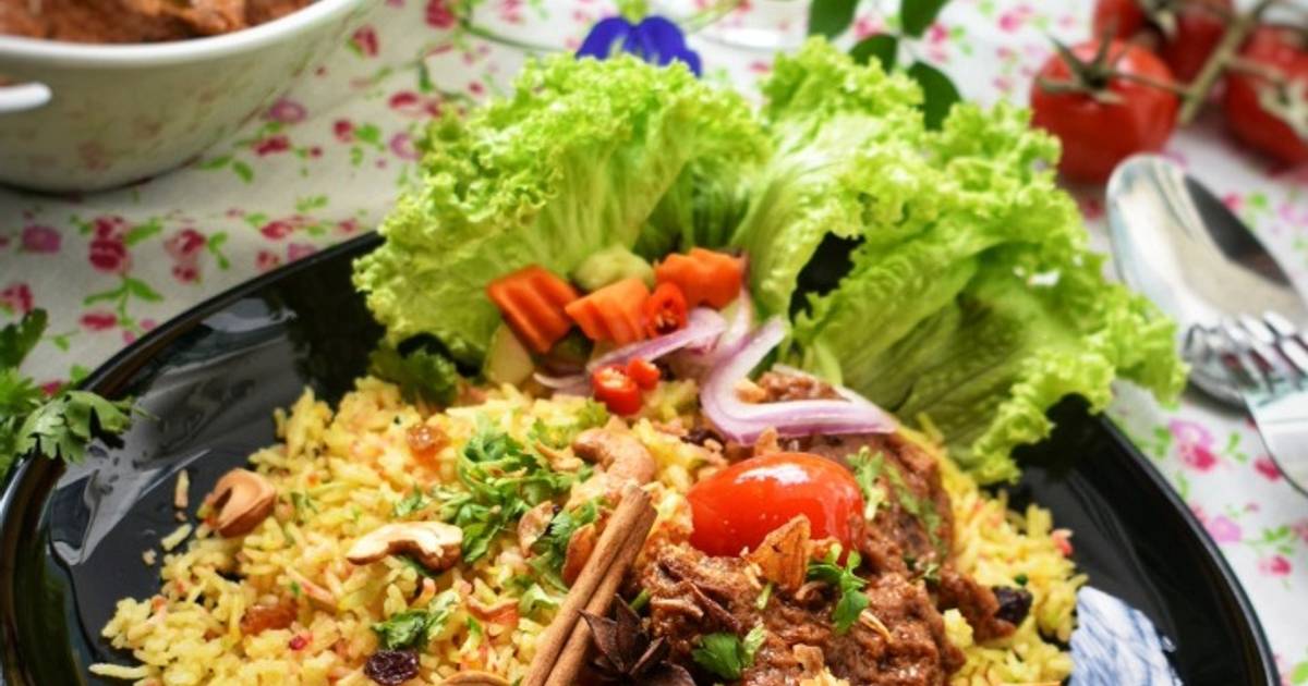 Resep Nasi Minyak Daging Briyani oleh Mommy Nawla#Jeehan - Cookpad