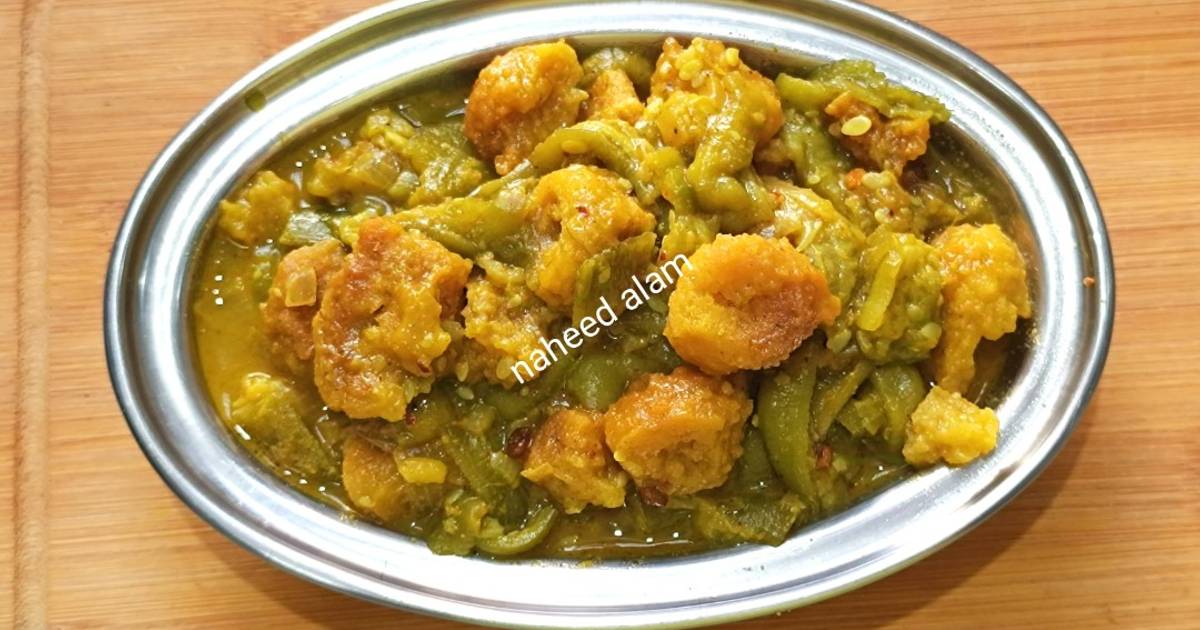 Turai With Dal Bodi Recipe by Naheed Alam - Cookpad