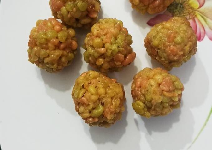 Coloured boondi ladoo Recipe by Shyana Loona - Cookpad