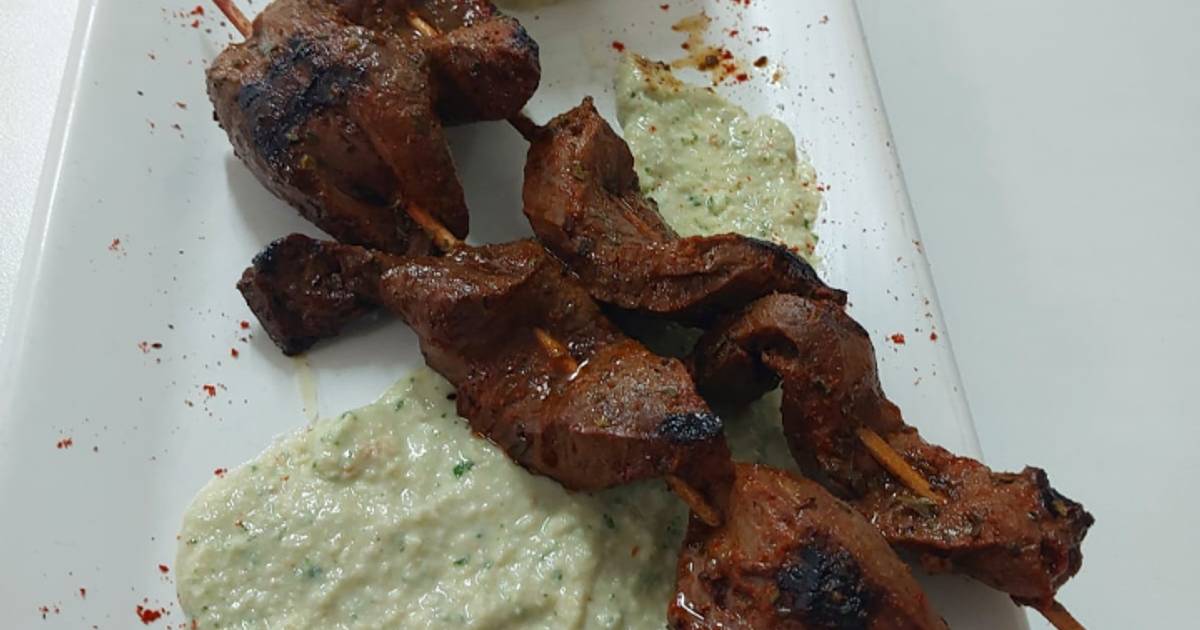 Anticucho de corazón Receta de Celeste- Cookpad