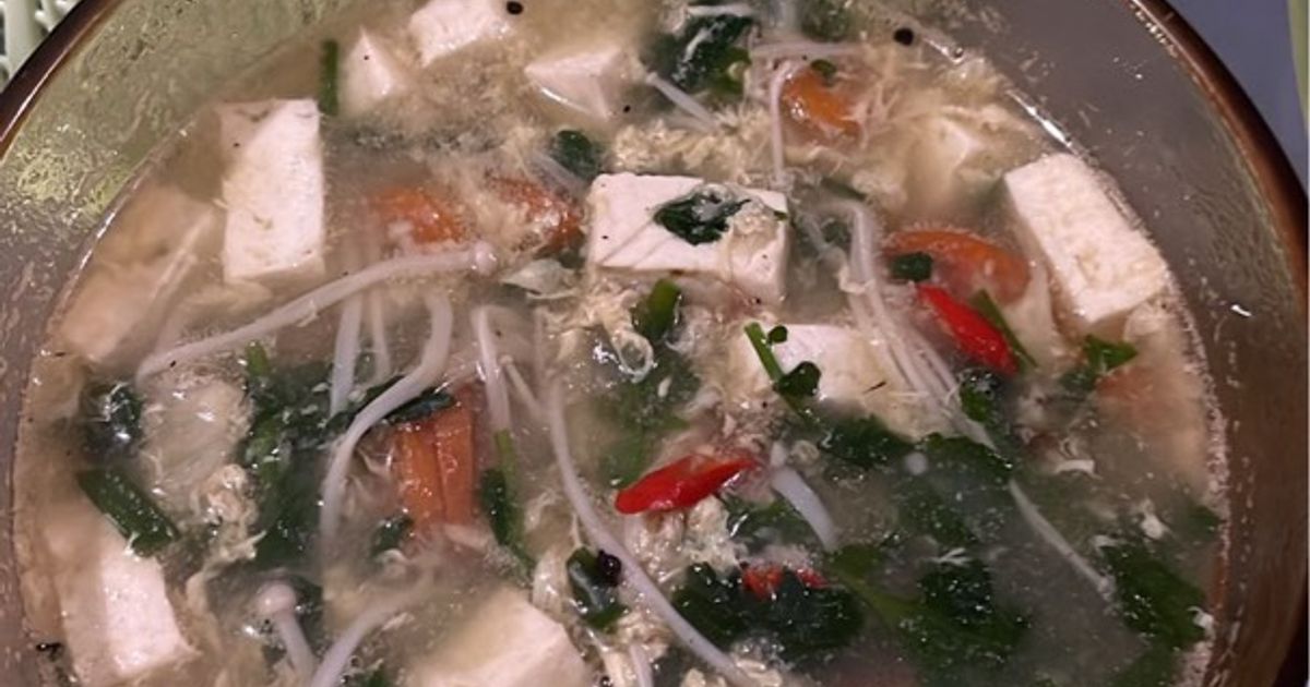 Resep sup selada tahu tanpa daging rumahan enak dan mudah - Cookpad